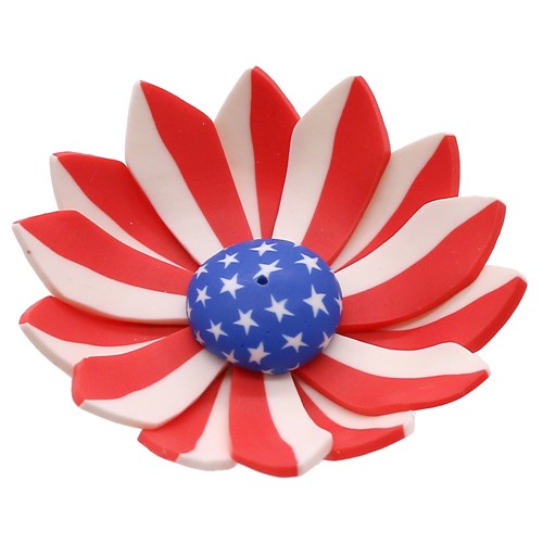 Fimo Round US Flag – Wild Berry Incense